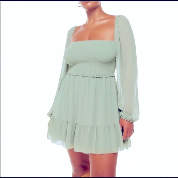 Dresses | Aritzia Wilfred Tempest Dress In Silver Sage Green | Poshmark